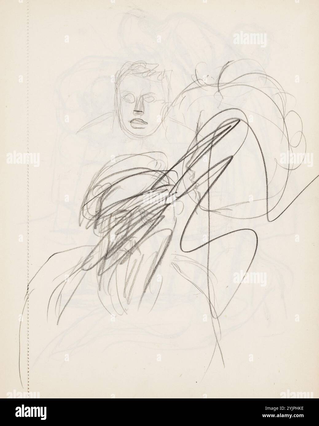 Enckell, Magnus, Sketch book, drawing, Enckell, Magnus, Knut Magnus ...