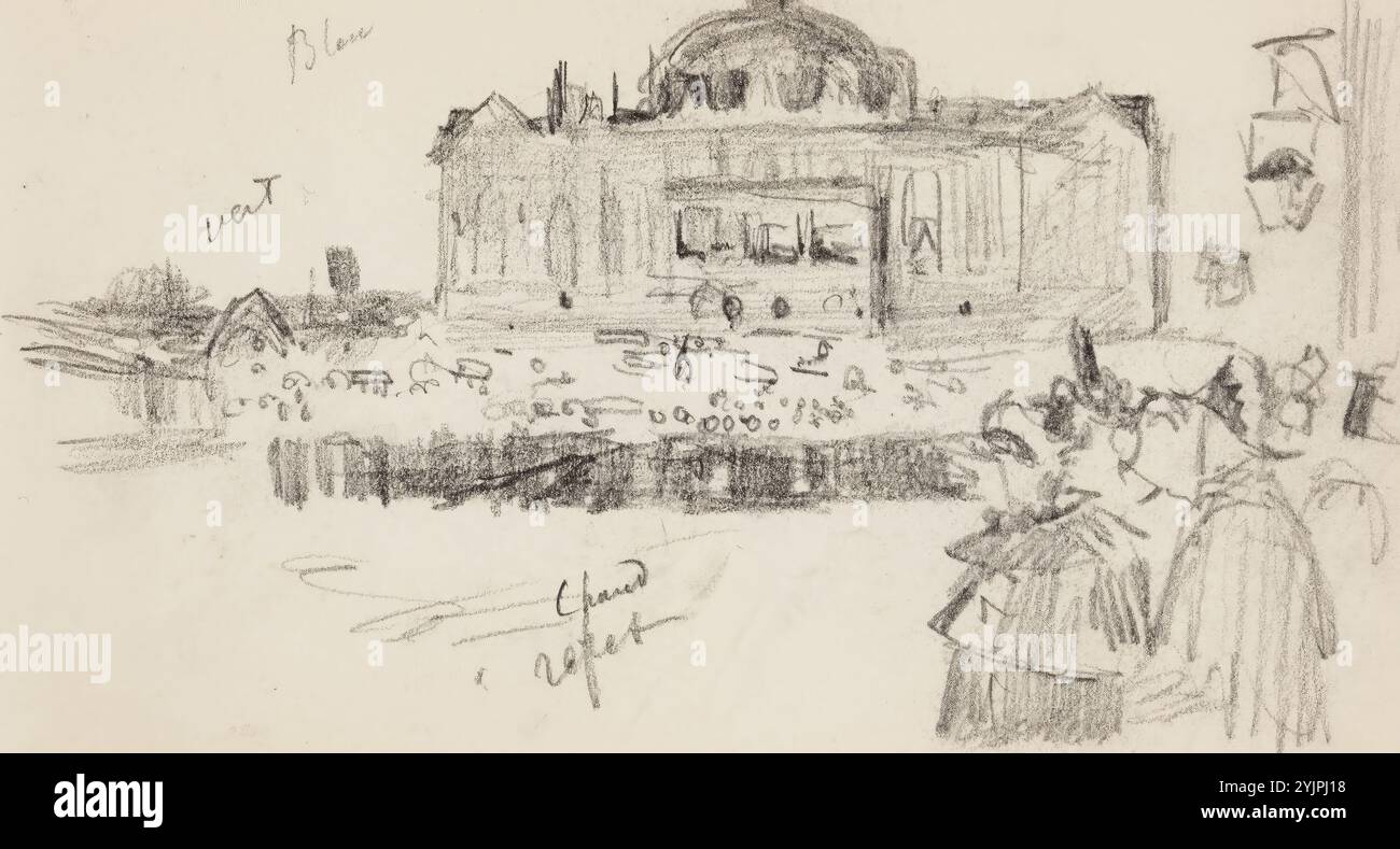 Edelfelt, Albert, Sketch book, drawing, 9.5 cm x 17.5 cm, Albert Gustaf ...