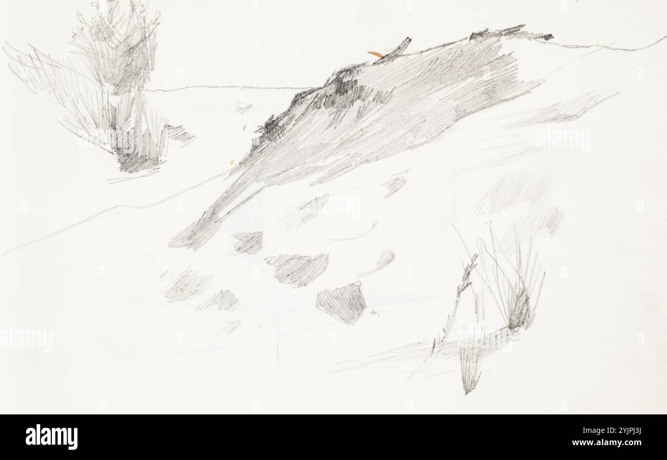 Edelfelt, Albert, Sketch book, drawing, 12 cm x 18.5 cm, Albert Gustaf ...