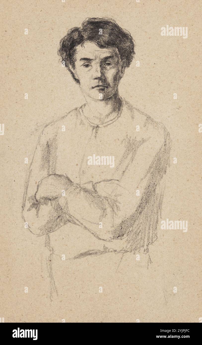 Schjerfbeck, Helene, Sketch book, 1876, drawing, 9.2 cm x 13.7 cm, part ...