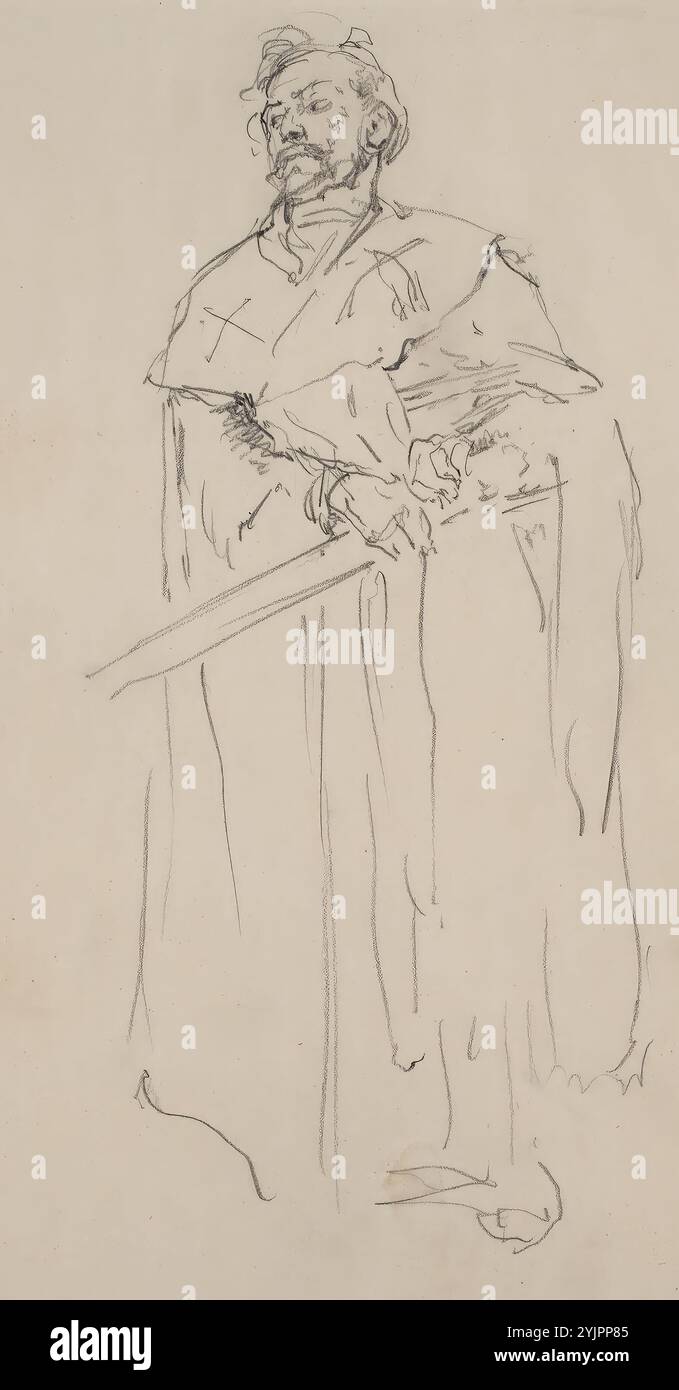 Wright, Ferdinand von, Landscape with ducks, pencil, drawing, LANDSCAPE ...