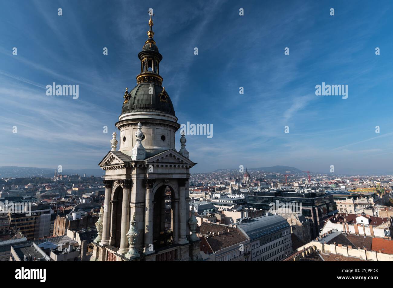 View from the top of the St. Stephen's Basilica, the largest church in ...