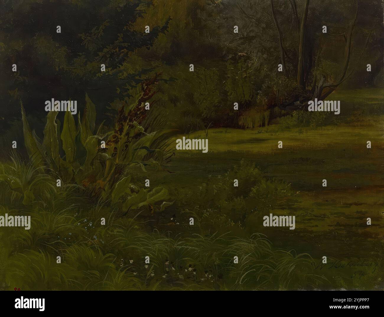 Repin, Ilja Jefimovitš, work, Man pushing a stick, charcoal and ...