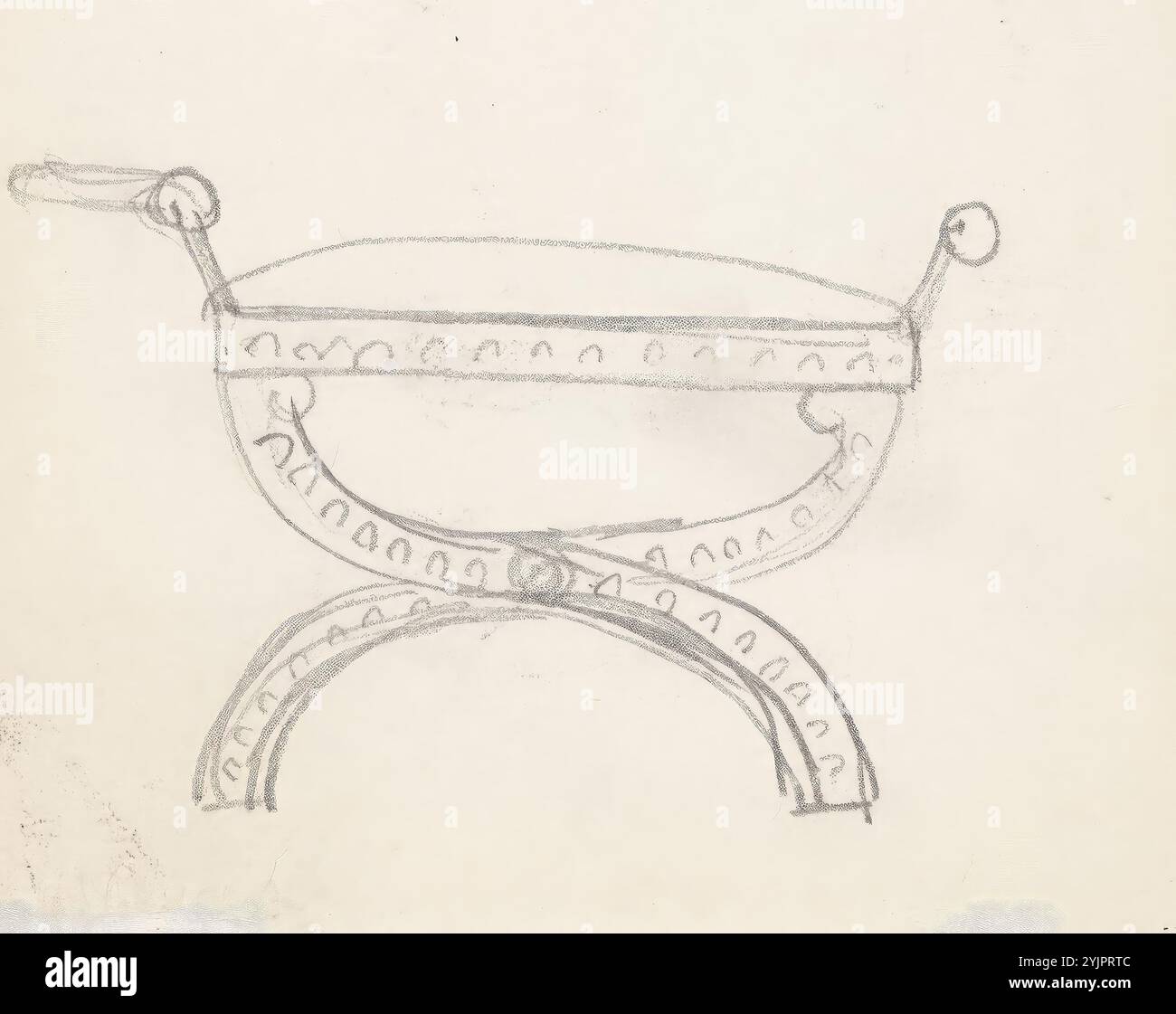 Wright, Ferdinand von, work, View from Aavasaksa, 1856, pencil, drawing ...