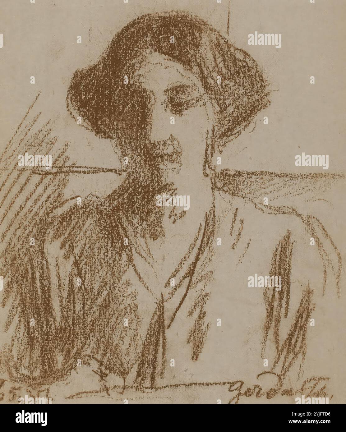 Edelfelt, Albert, Sketch book, 1890-91, drawing, 21.5x30, Edelfelt ...