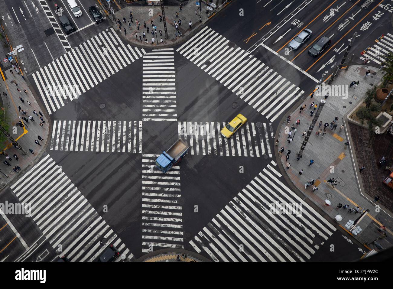 Pedestrians crossing a crosswalk in Shibuya, Japan Stock Photo - Alamy