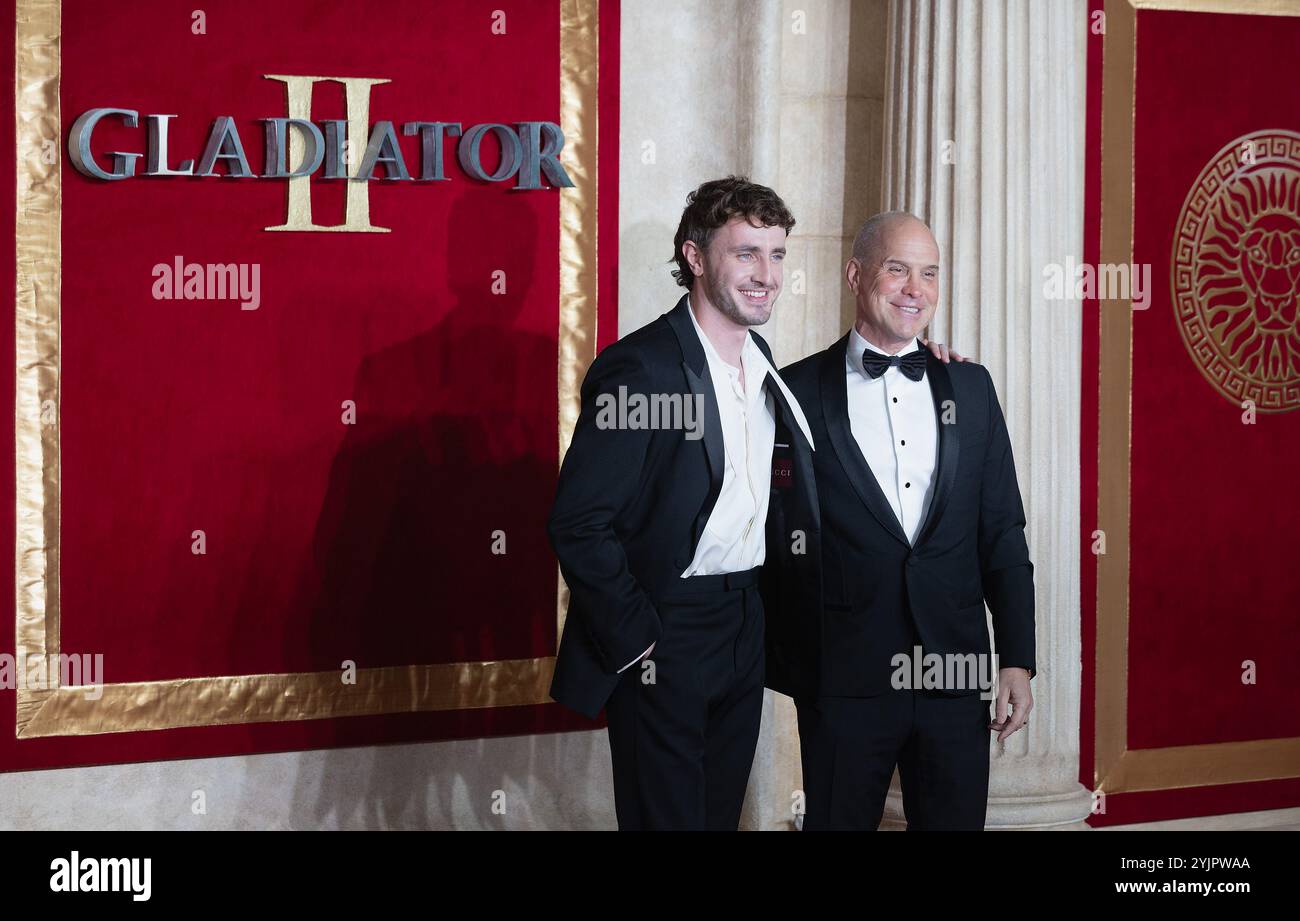 London, UK. 13 November, 2024. Paul Mescal and Brian Robbins, CEO of ...