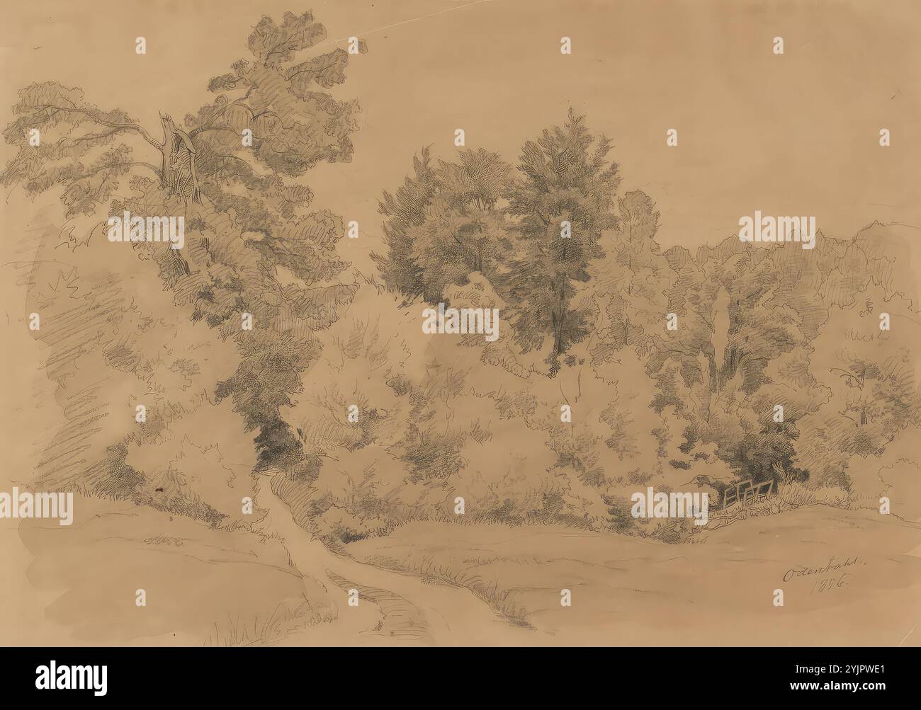 Ericsson, Henry, work, Sketch book, 30 leaves, 1931, drawing, 20 cm x ...