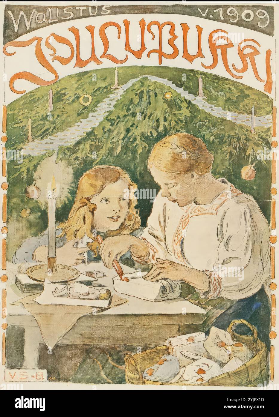 Henry Ericsson, a Finnish graphic artist and decorative painter of ...