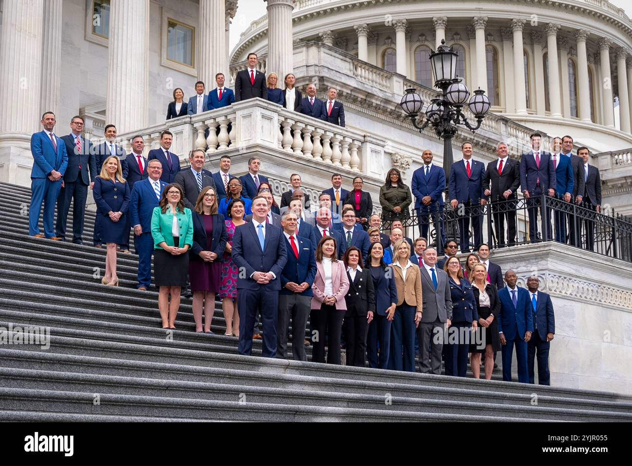 Congressional freshmen of the 119th Congress pose for a group ...