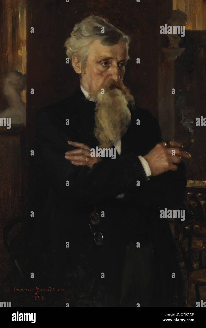 Berndtson, Gunnar, Portrait of Editor-in-Chief August Schauman, man ...