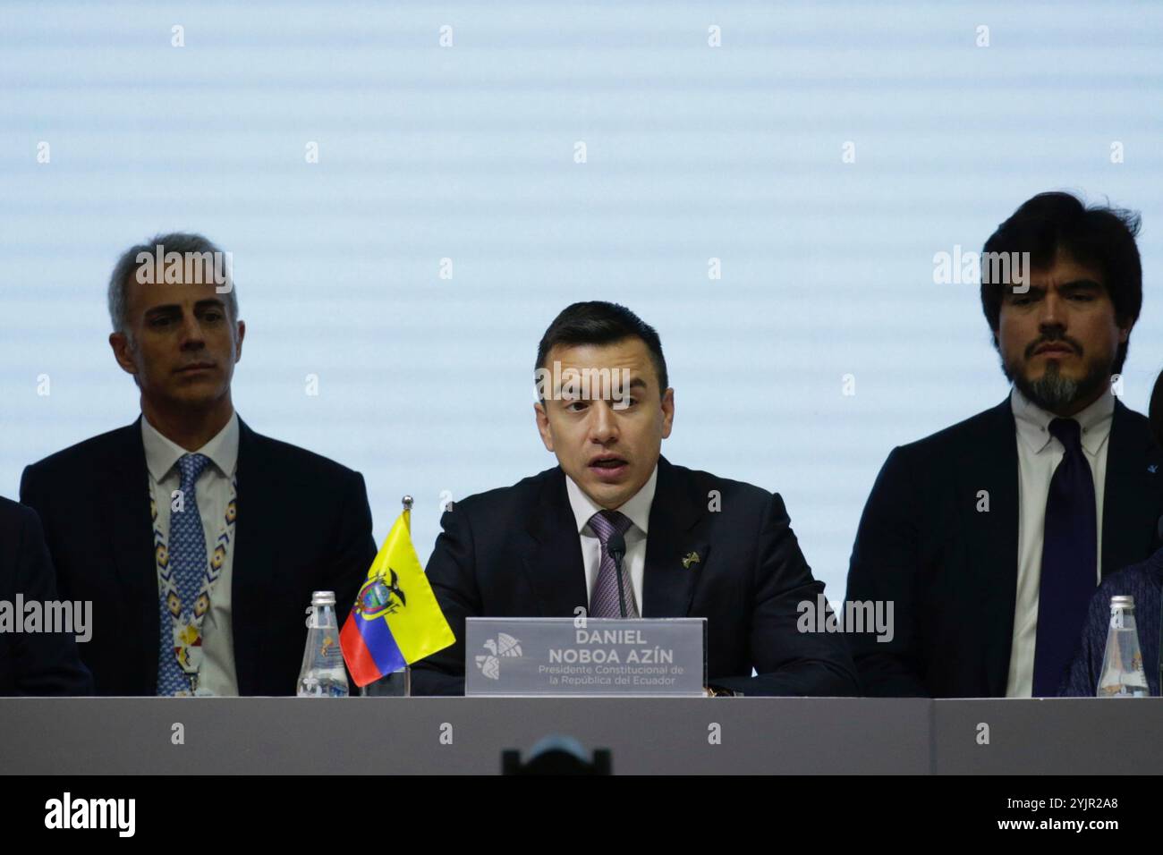 Ecuador President Daniel Noboa speaks at the 29th Ibero-American Summit ...