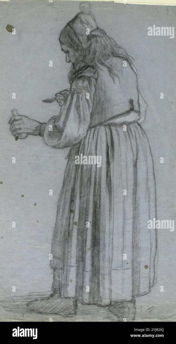 Becker, Adolf von, Medicine bottle in left hand and spoon in right hand ...