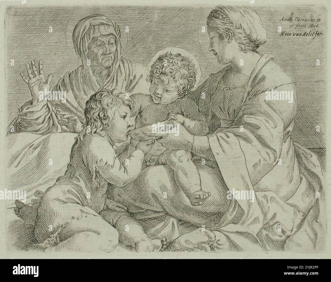 Carracci, Annibale, work, Madonna and drinking vessel, 1606, technique ...
