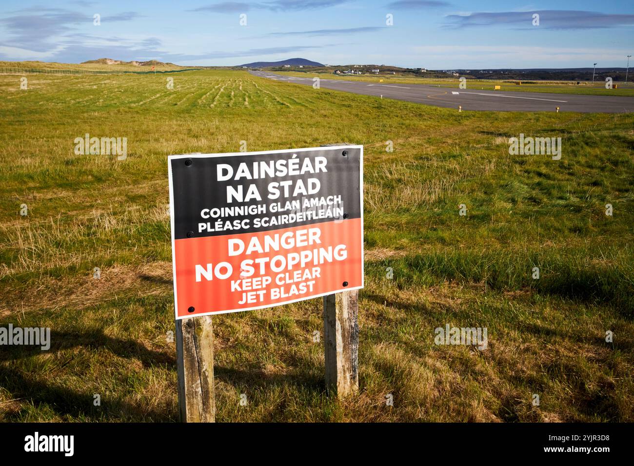 Sign airport warning jet blast hi-res stock photography and images - Alamy