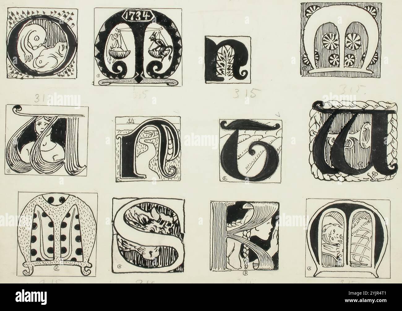 12 initials hi-res stock photography and images - Alamy