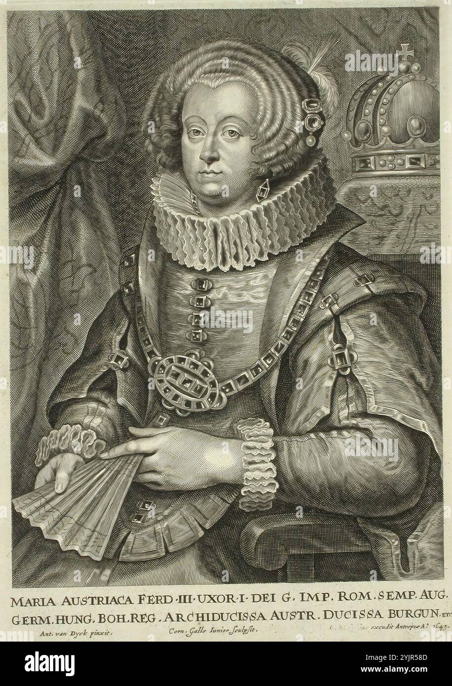 Galle, Cornelis, inventor: Dyck, Anton van, work name: Maria ...