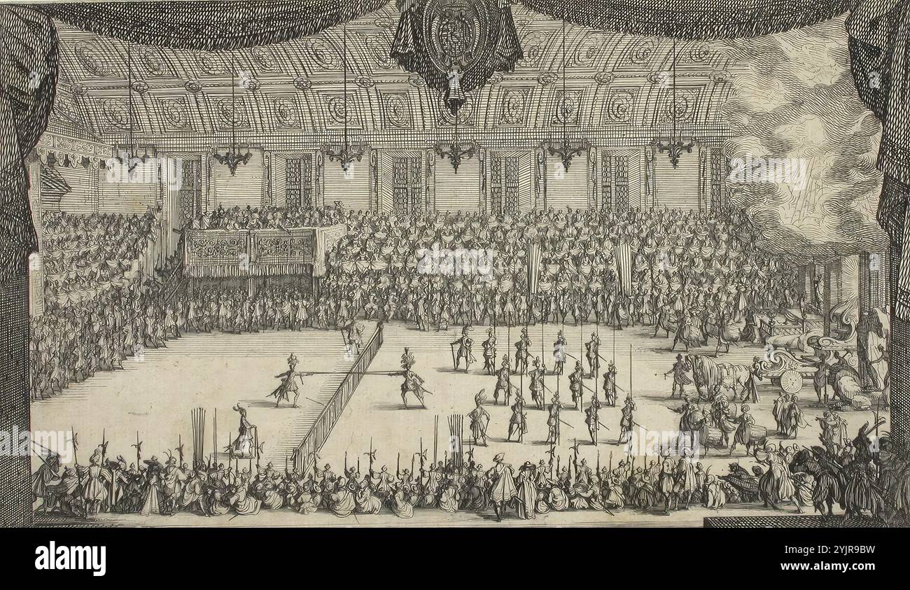 Callot, Jacques, work, Combat a la Barriere, illustration (1000 - 2000 ...