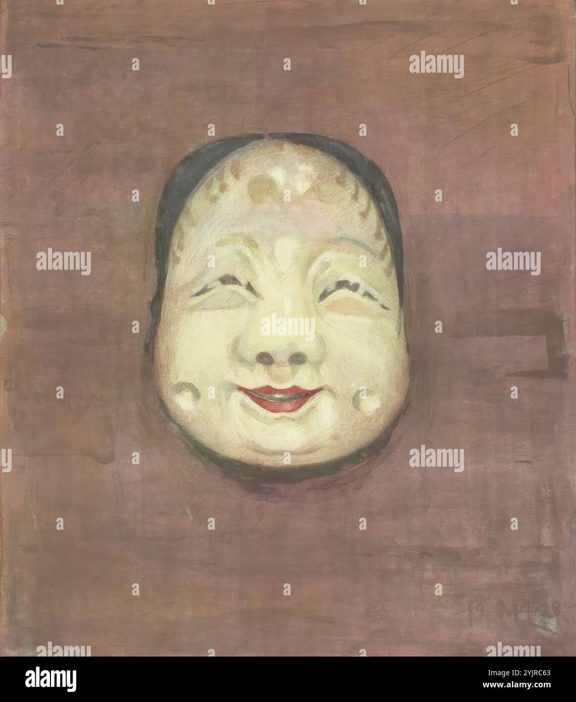 Henriques, Marie, work, Chinese mask, technique text: colored stone ...