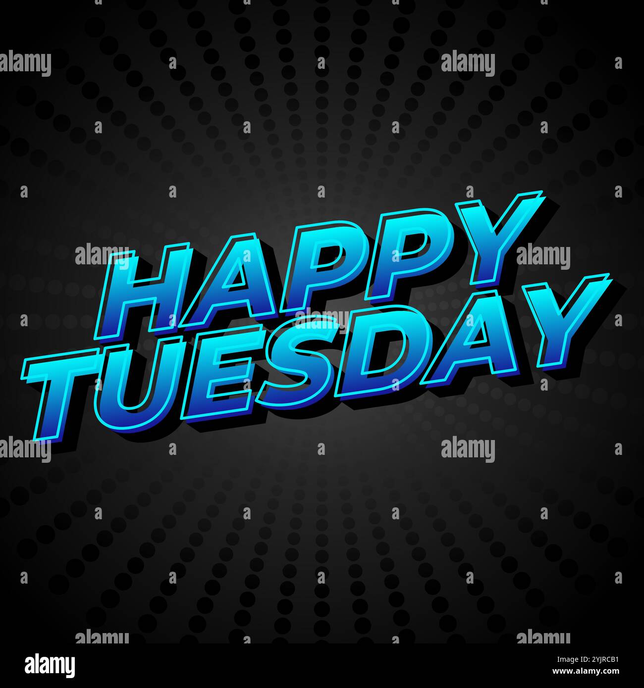 Happy tuesday text effect design with Uppercase letters and 3D style ...