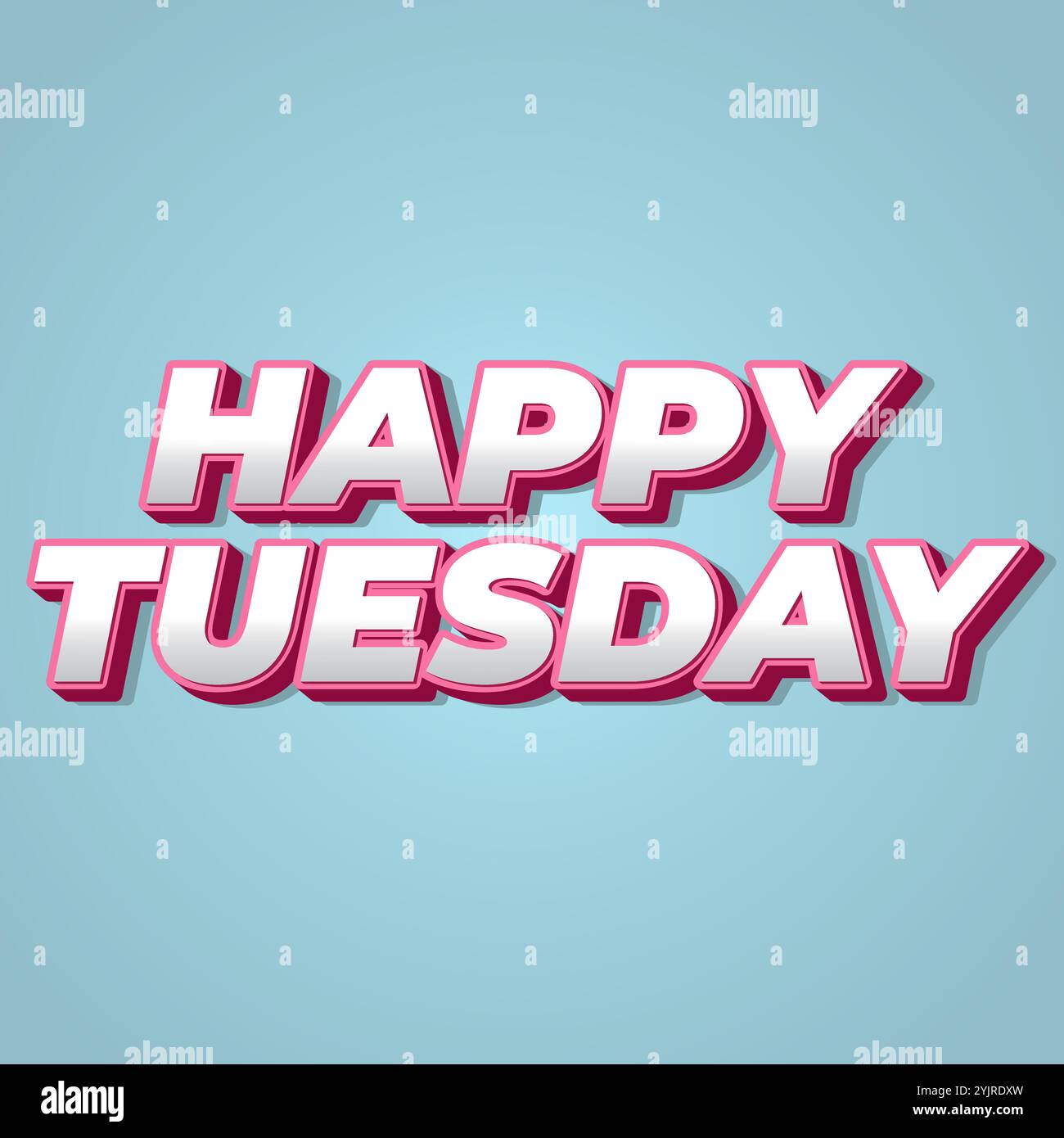 Happy tuesday text effect design with Uppercase letters and 3D style ...