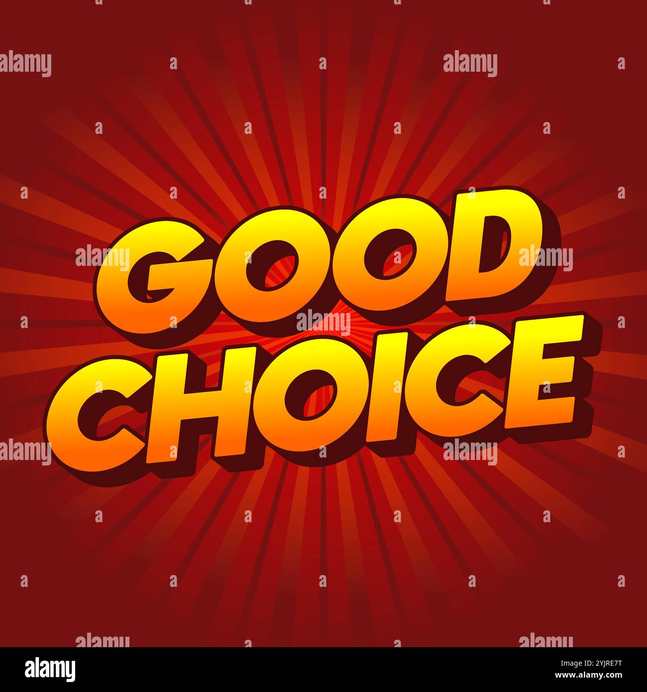 Good choice. text effect design for social media ads purpose Stock ...