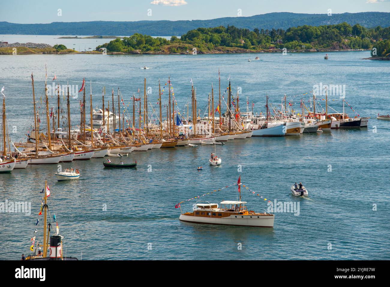 Long row colorful boats hi-res stock photography and images - Alamy