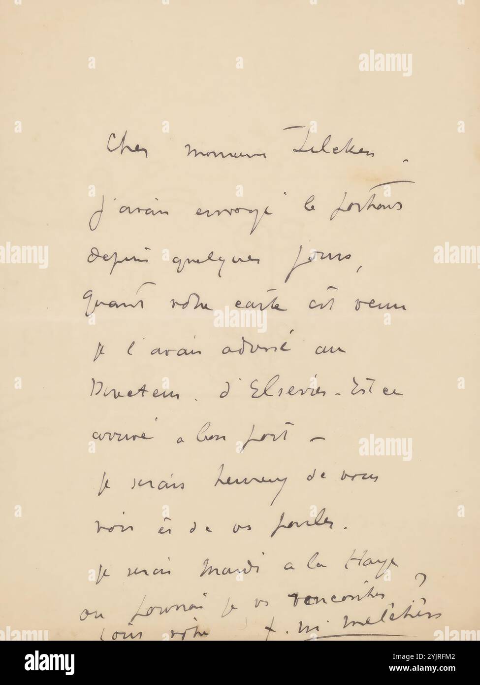 1902 letter hi-res stock photography and images - Alamy