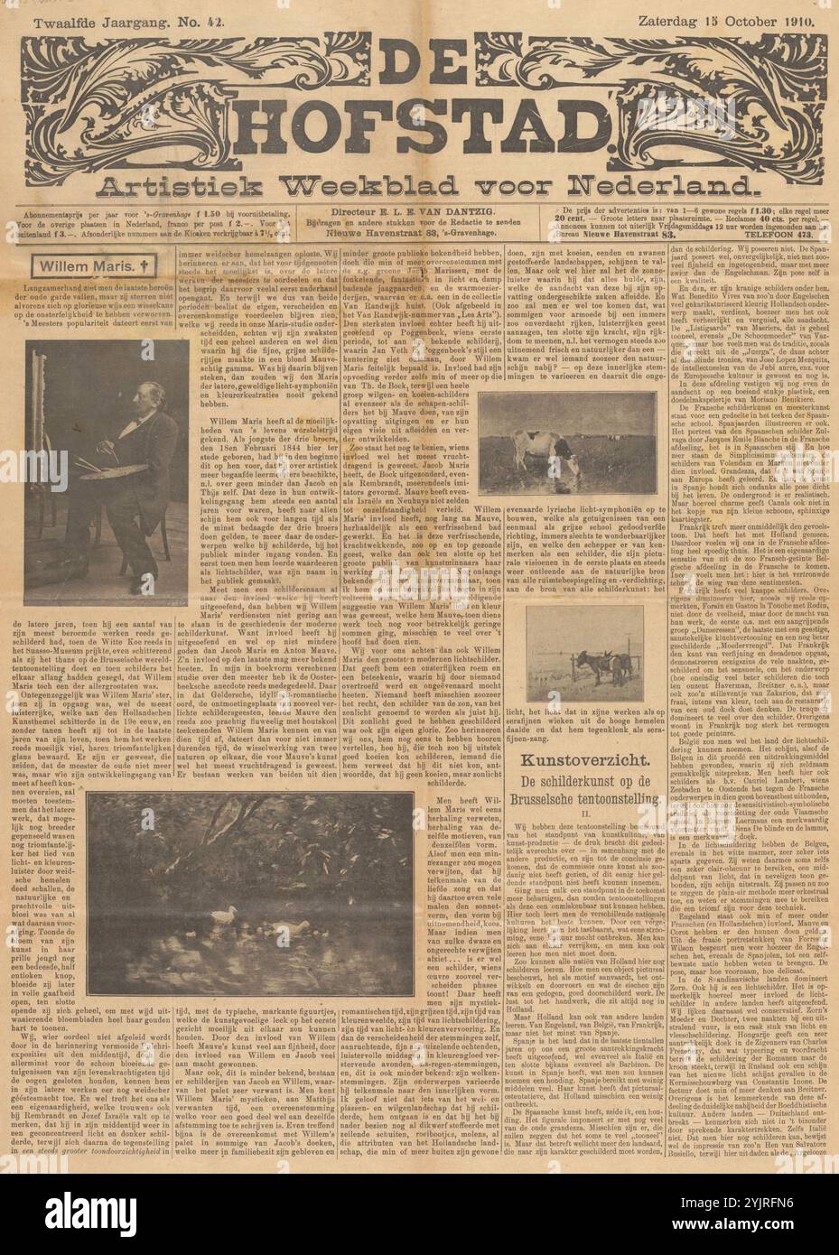 Newspaper clipping from Philip Zilcken archive, newspaper clipping ...