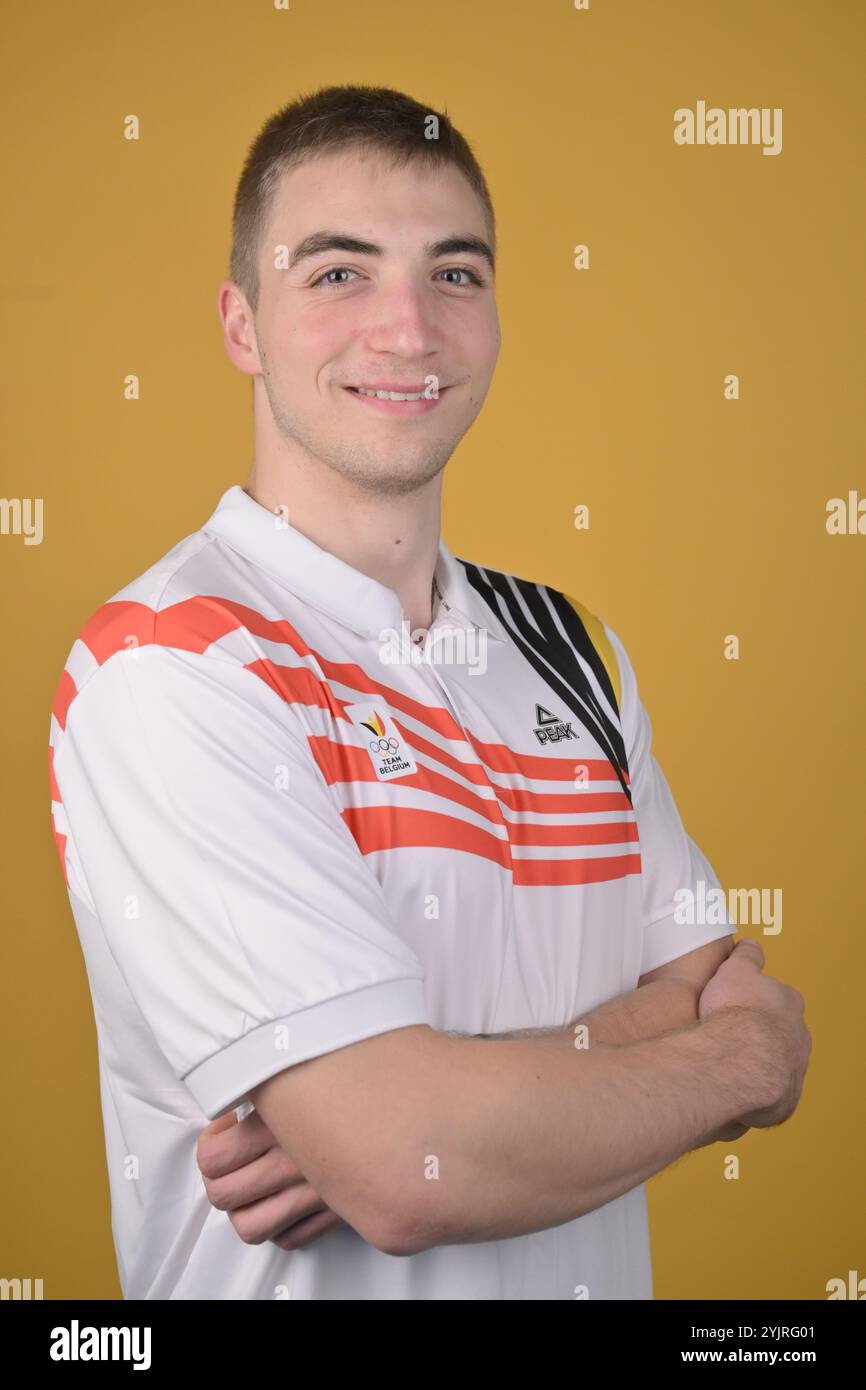 Belek, Turkey. 15th Nov, 2024. Belgian athlete Emiel Botterman poses ...