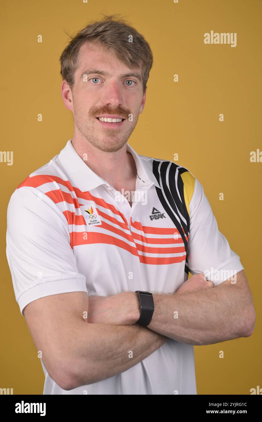 Belgian athlete Tim Brys poses for the photographer during the annual ...