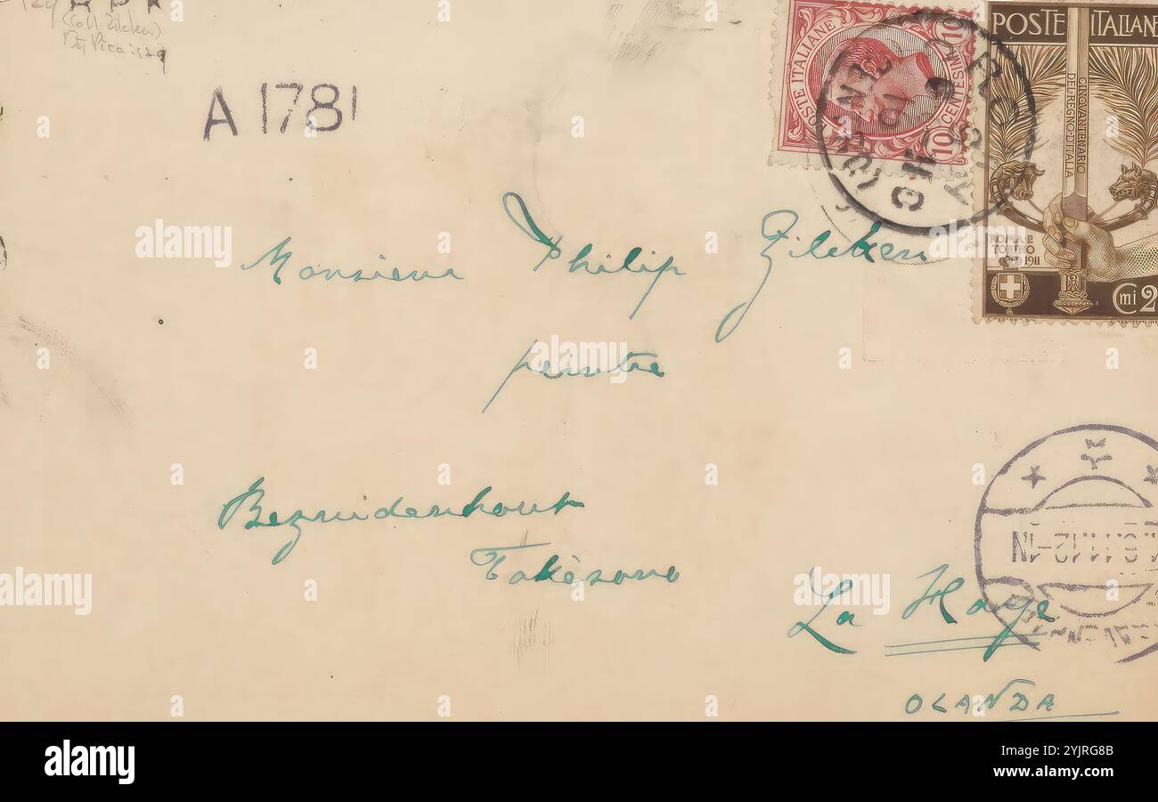 Letter to Philip Zilcken, writer: Vittorio Pica, after a print by ...
