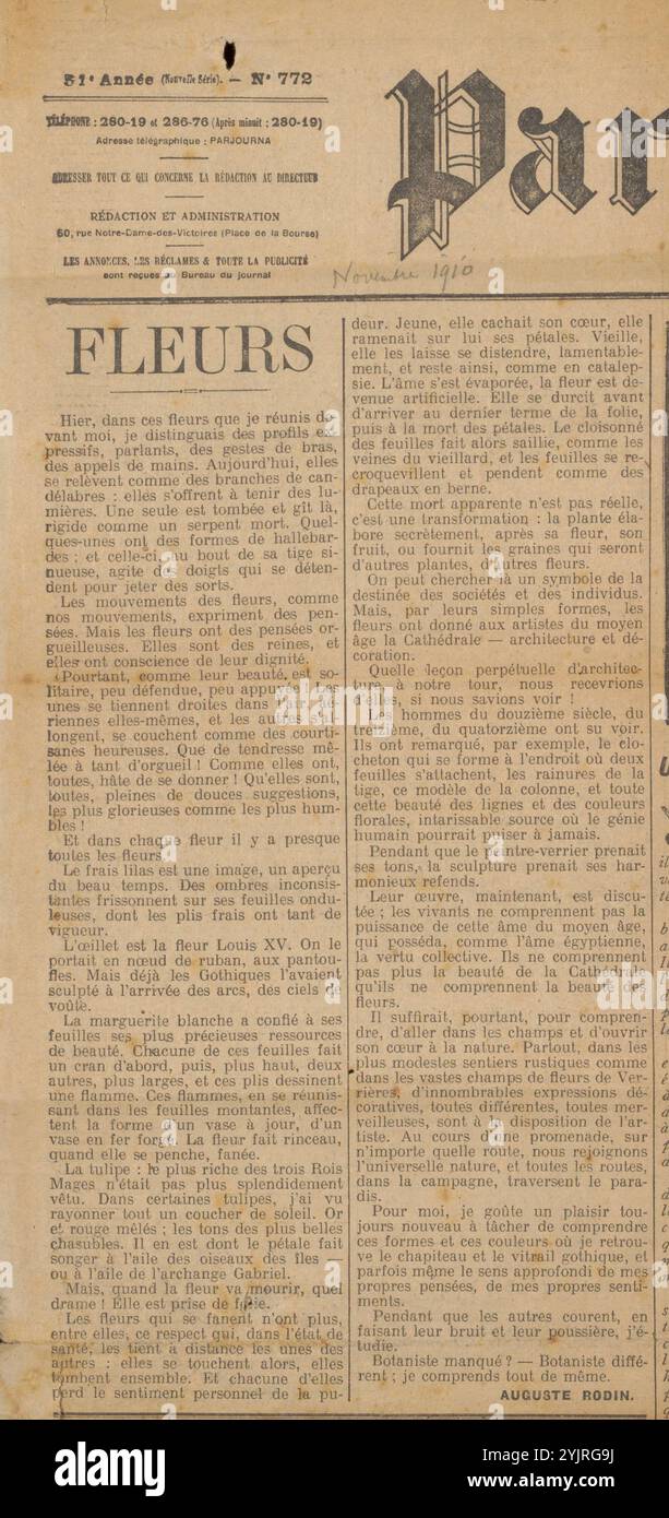 16 nov 1910 hi-res stock photography and images - Alamy