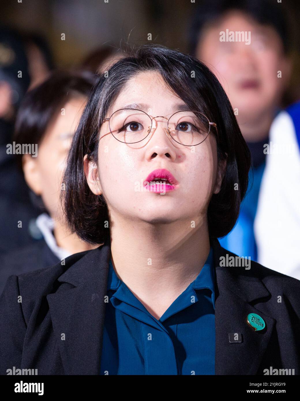 Yong Hye-In, Nov 9, 2024 : Basic Income Party Rep. Yong Hye-In ...