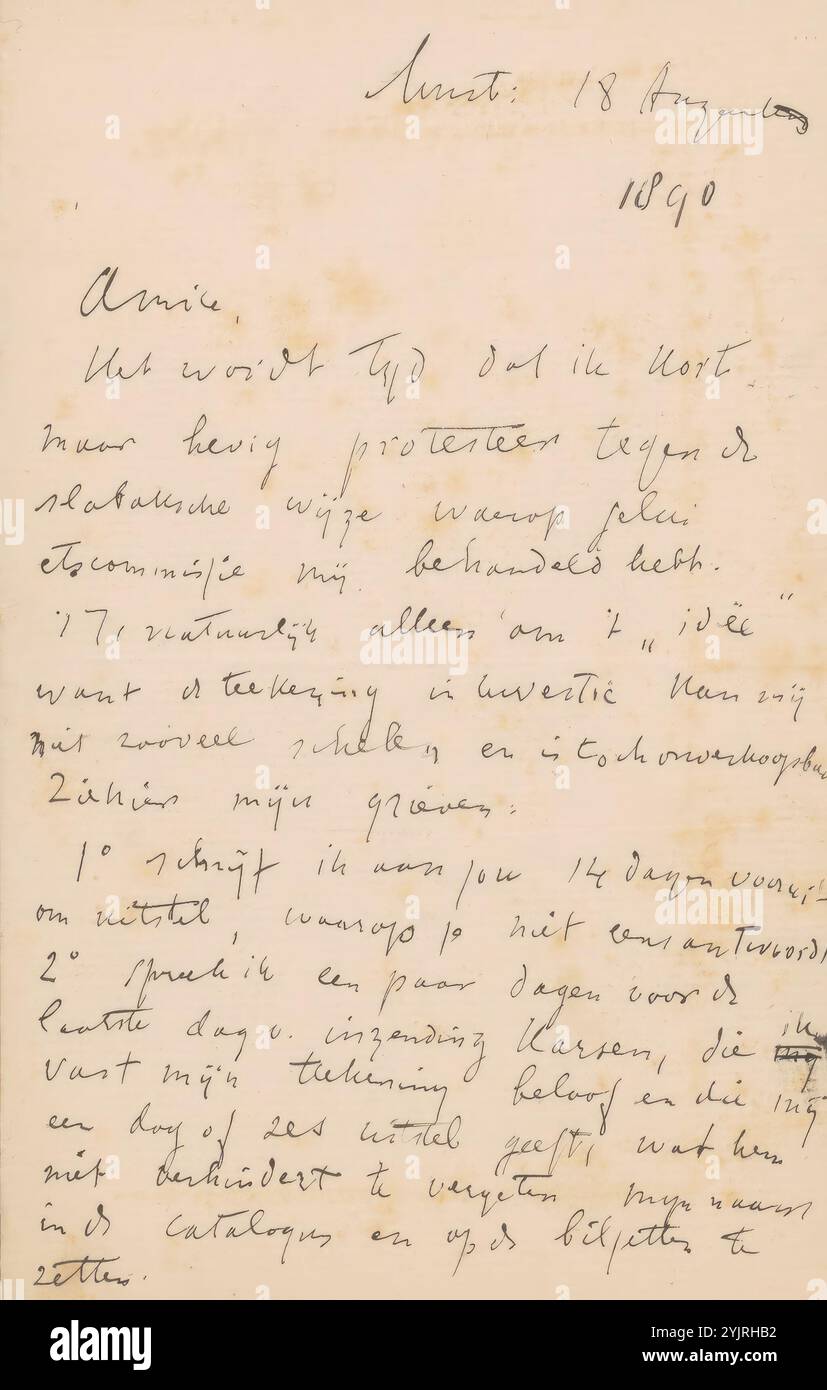 Dated august 1890 hi-res stock photography and images - Alamy