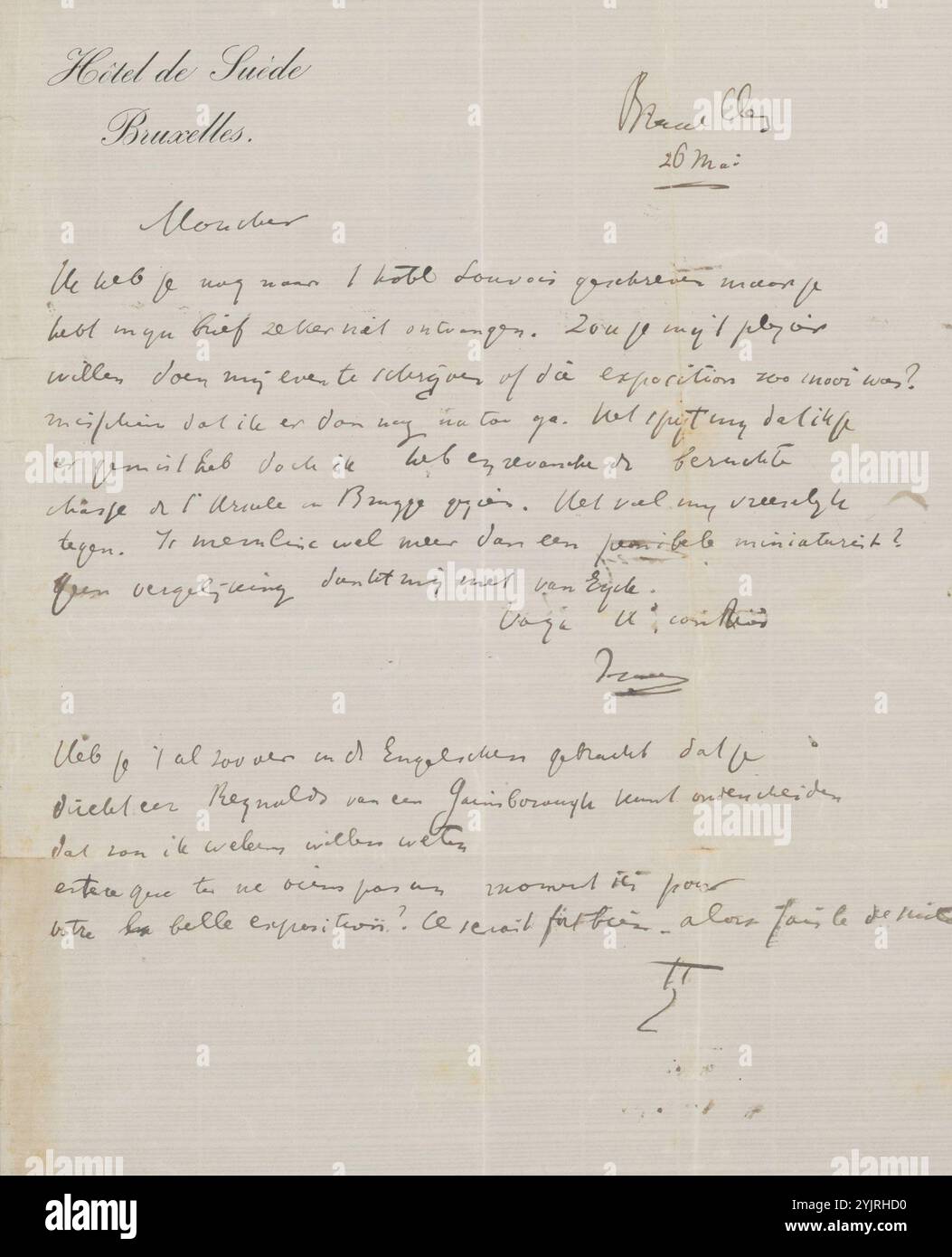 Letter to unknown (presumably Anna Dorothea Dirks), letter, dated May ...