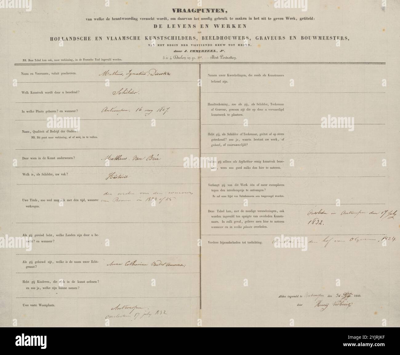 Henri daniel verbeeck hi-res stock photography and images - Alamy