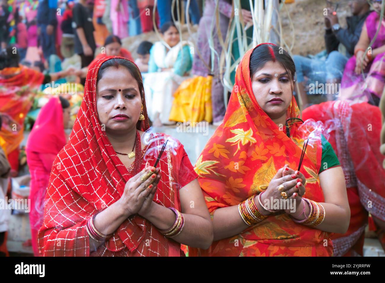 Kathmandu, Nepal - November 07, 2024 : Chhath Puja Parwa Sun God ...