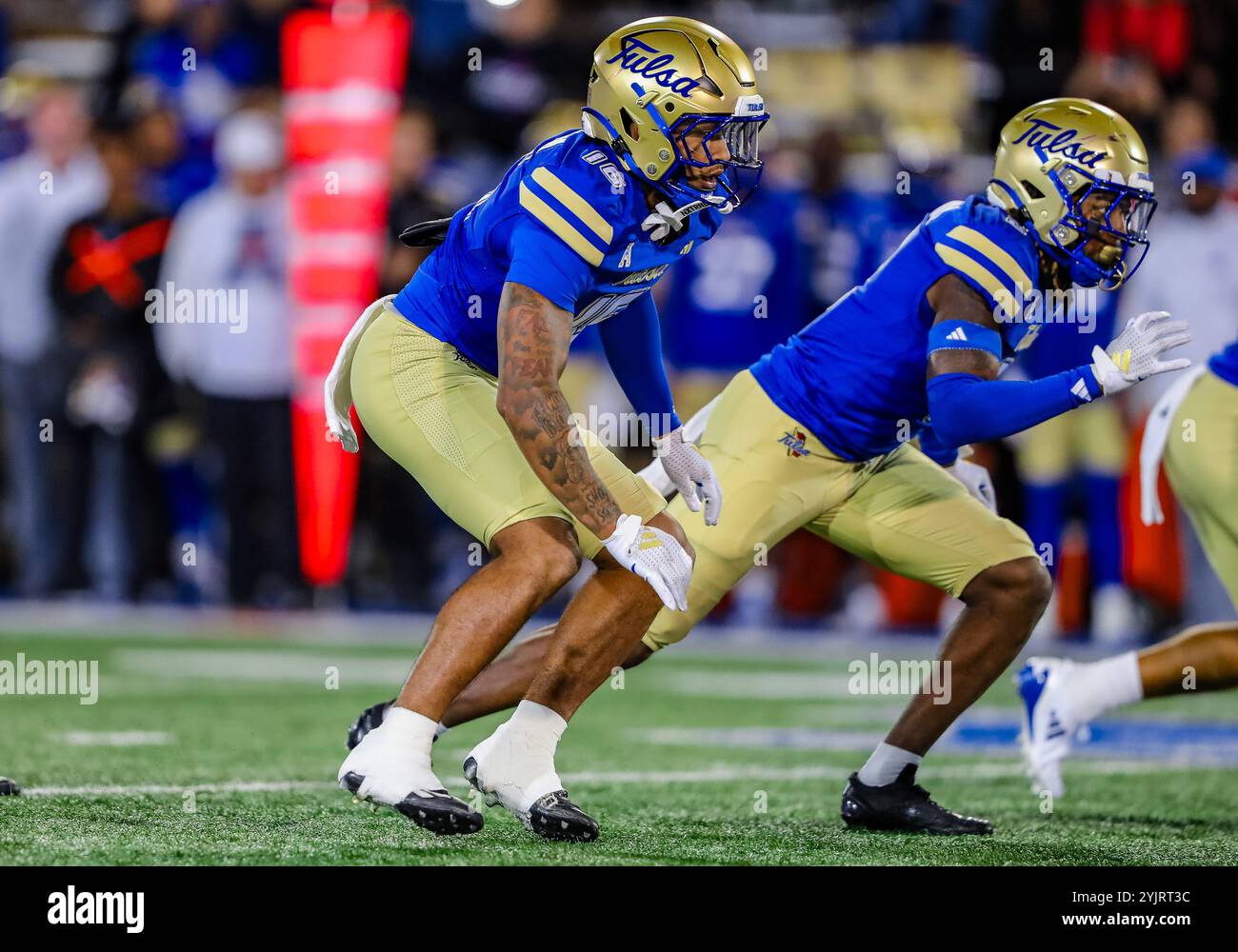 November 14, 2024:.Tulsa Golden Hurricane safety Devin Robinson (16 ...