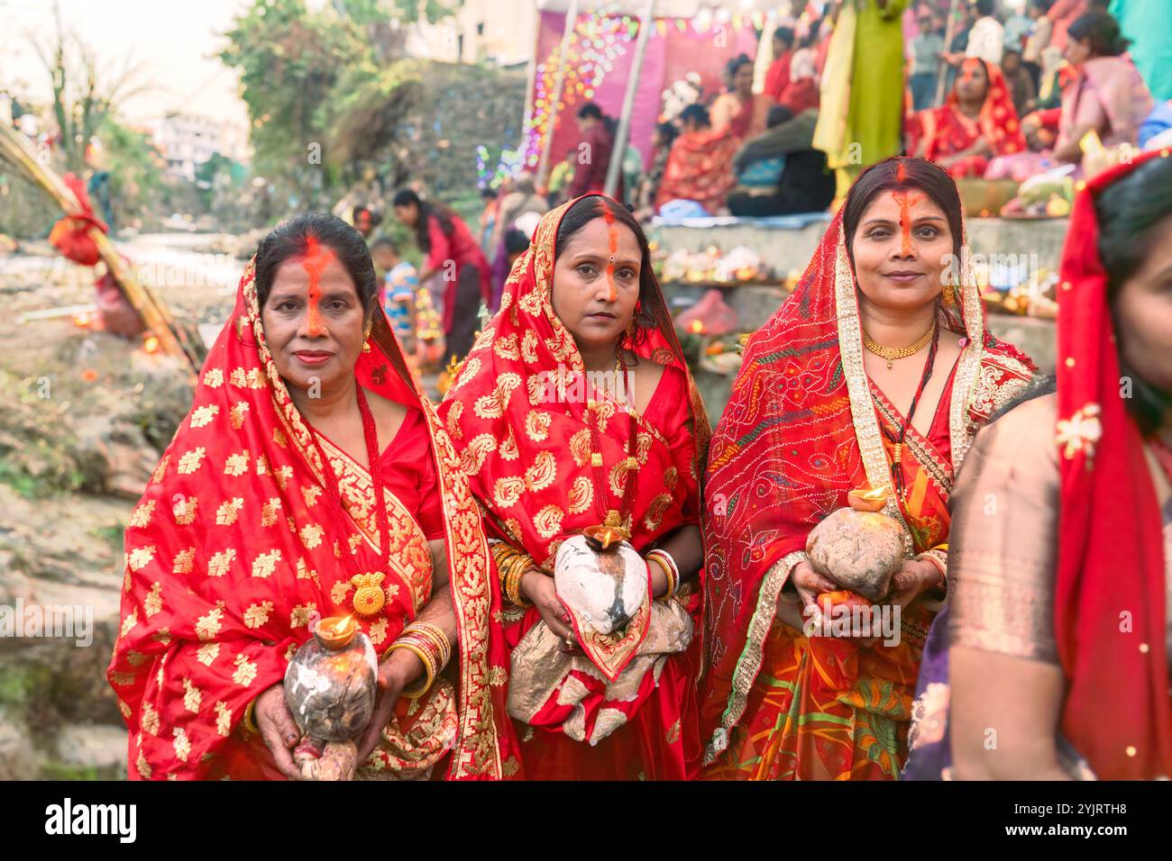 Kathmandu, Nepal - November 07, 2024 : Chhath Puja Parwa Sun God ...