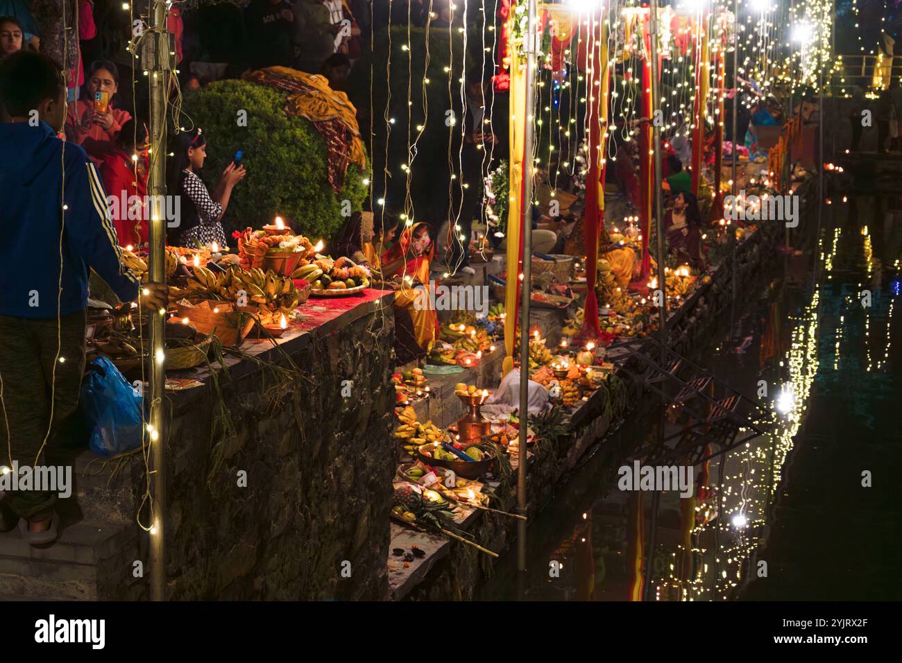 Kathmandu, Nepal - November 07, 2024 : Chhath Puja Parwa Sun God ...