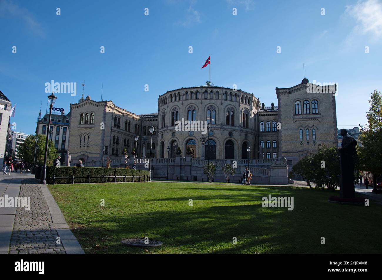 The Parliament of Norway is the Storting building and is the seat of ...