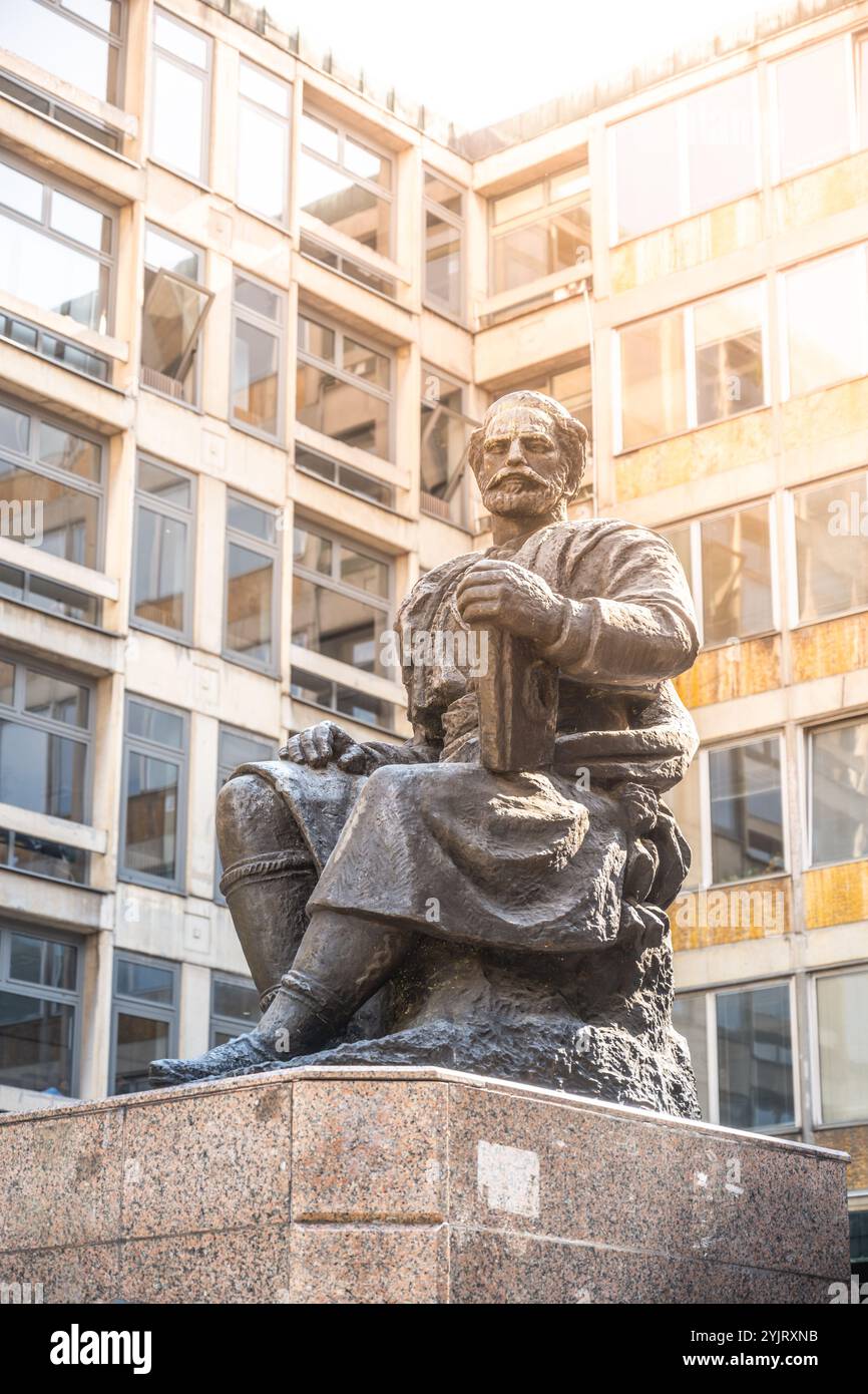 A statue of Petar II Petrovic Njegos sits prominently, surrounded by ...