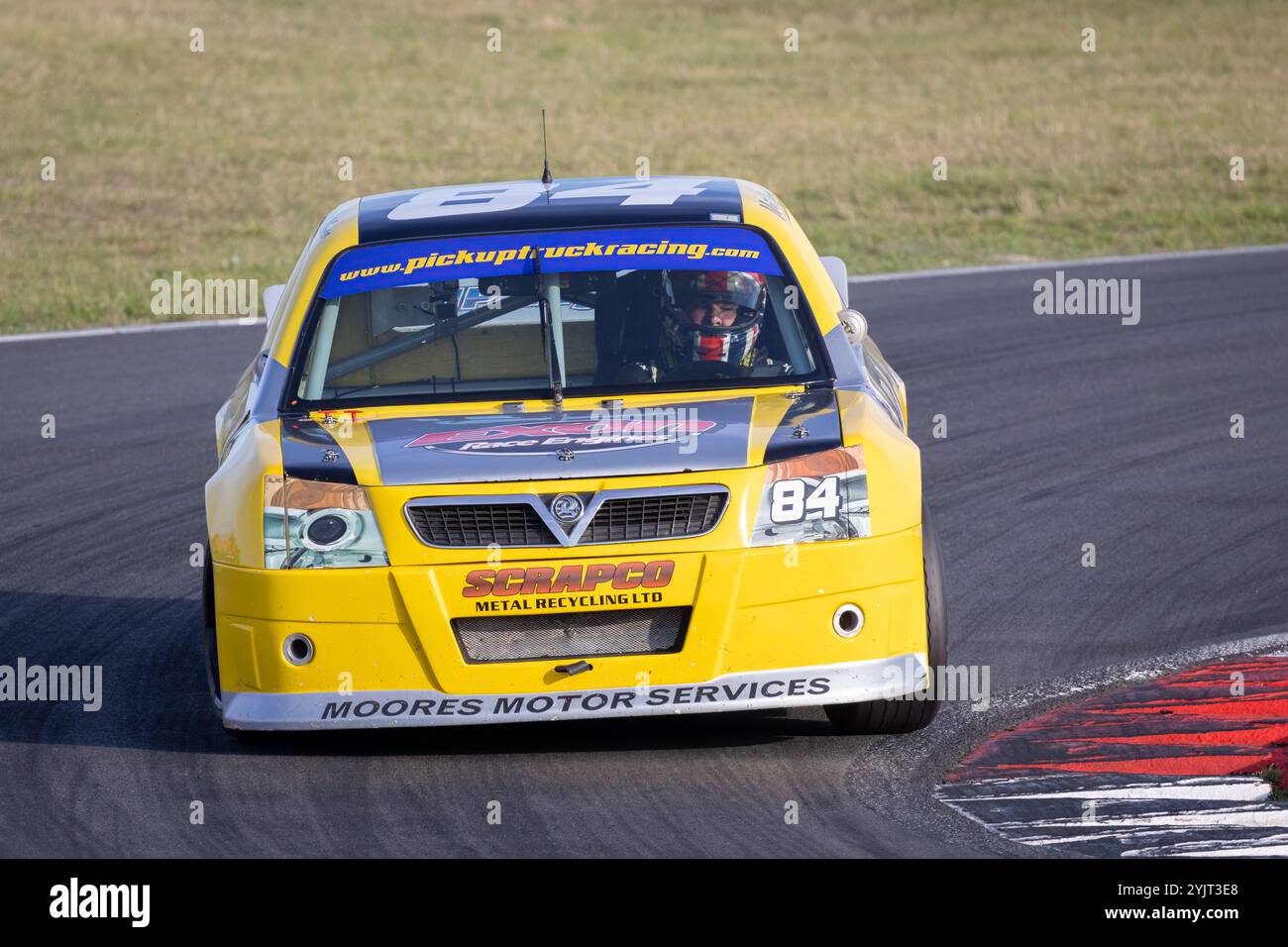 Matthew Moore competing in the 2024 British Pick-Up Truck Racing ...