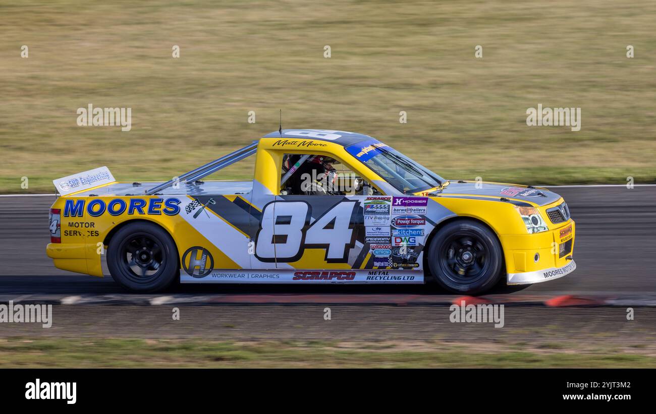 Matthew Moore competing in the 2024 British Pick-Up Truck Racing ...