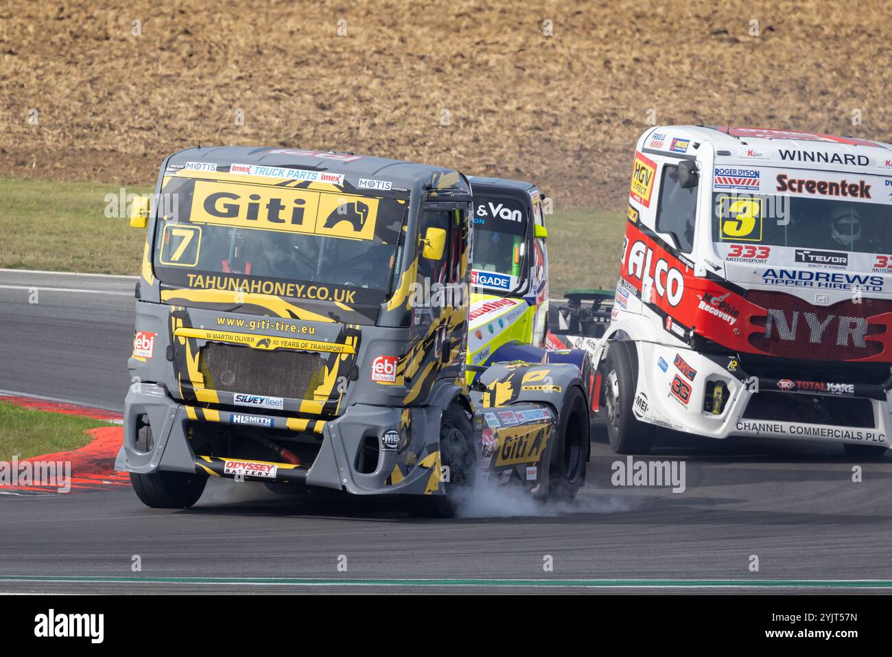 Stuart Oliver in his Team Oliver Racing Volvo VNL during the 2024 ...