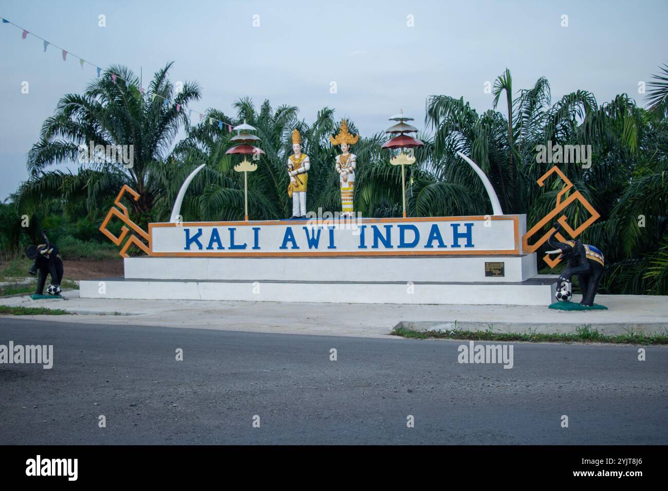 Way Kanan, Lampung; November 11, 2024; landmark of the beautiful Kali ...