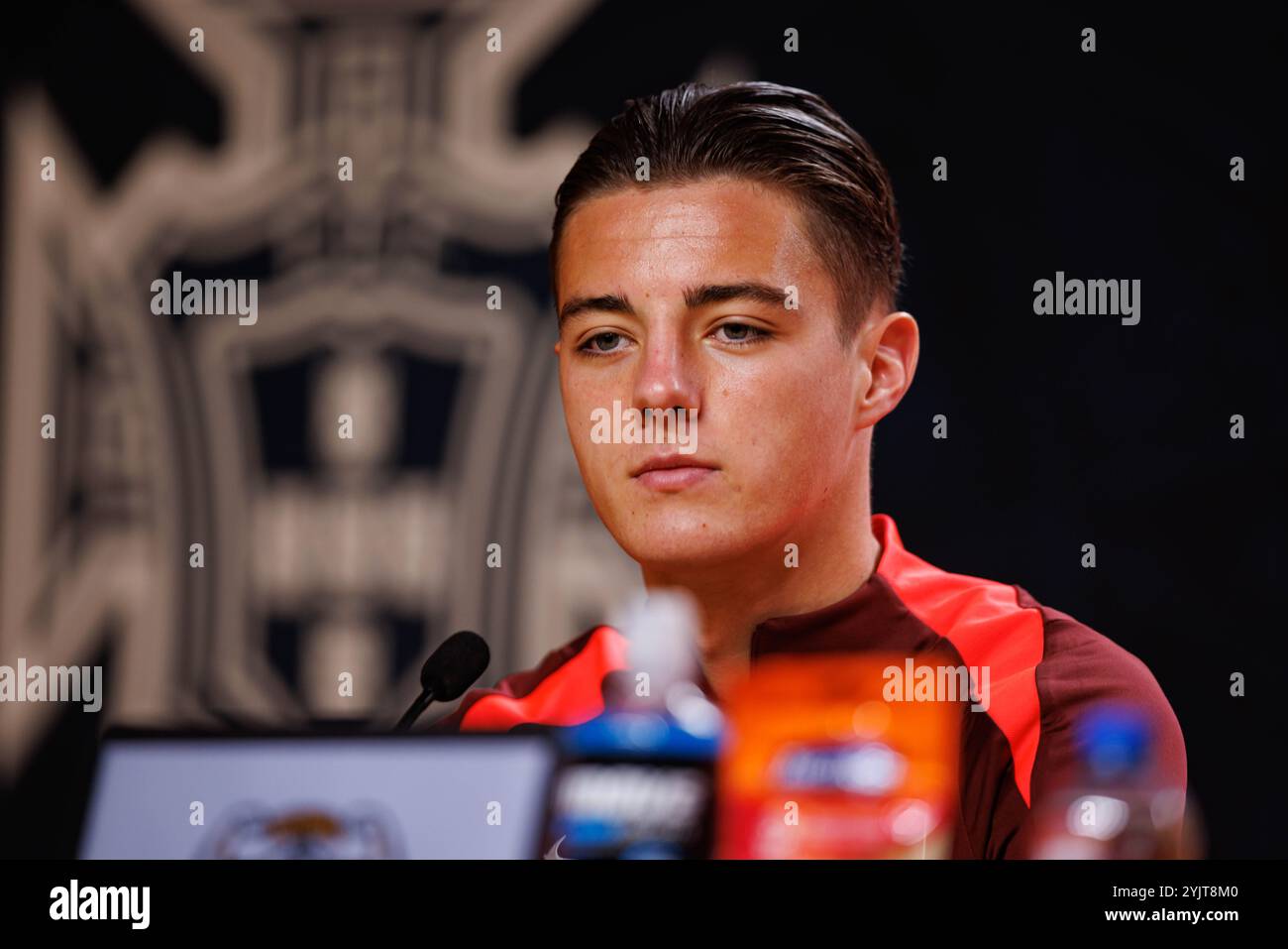 Kacper Urbanski (Poland) seen in action during Official Press Conference and training of Polish ...