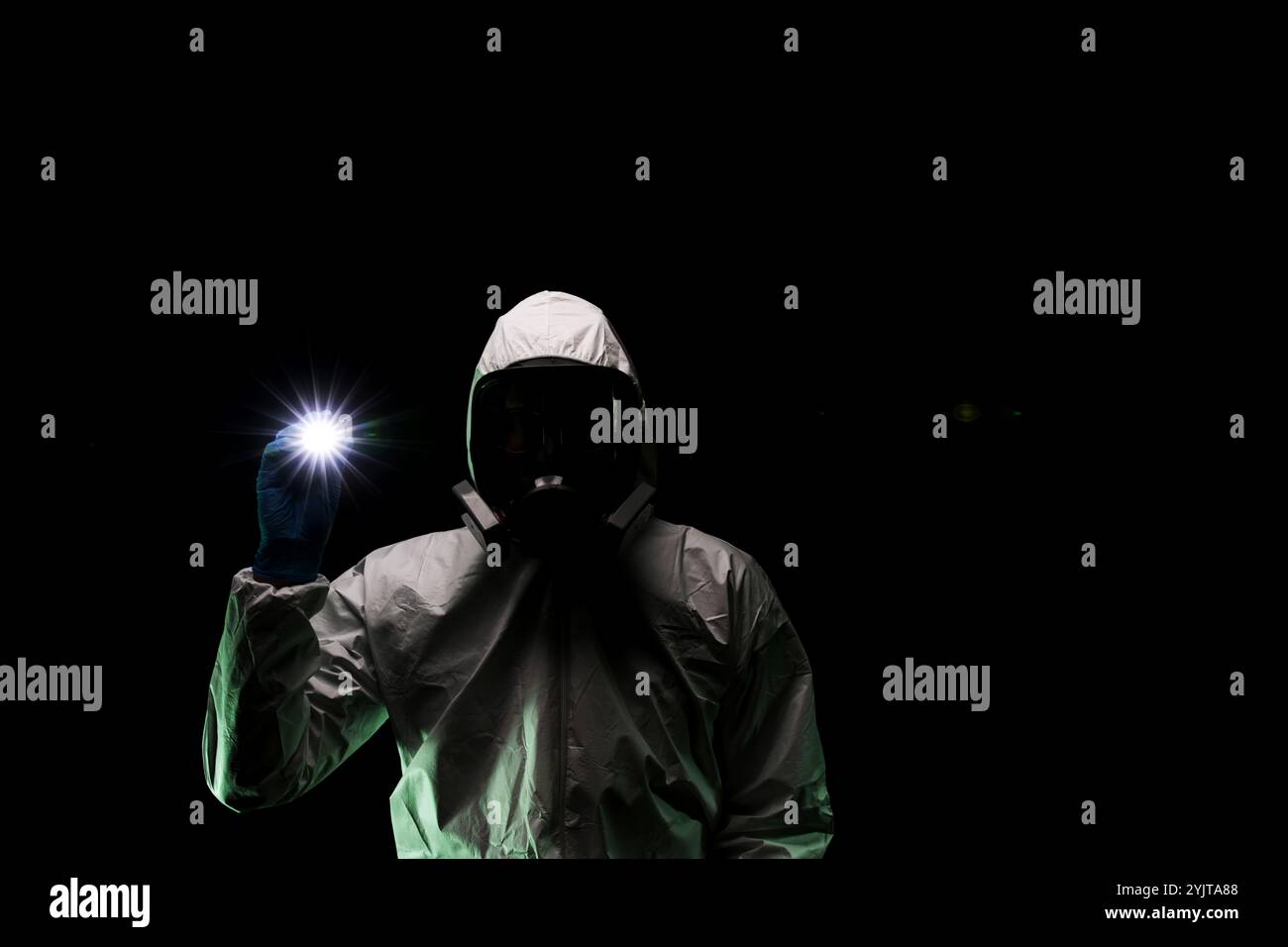 Laboratory worker chemical toxic spill. Nuclear apocalypse Stock Photo ...