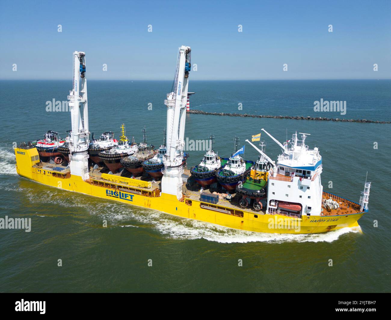 Rotterdam, The Netherlands - May 19th 2024 -Aerial view of a large ...